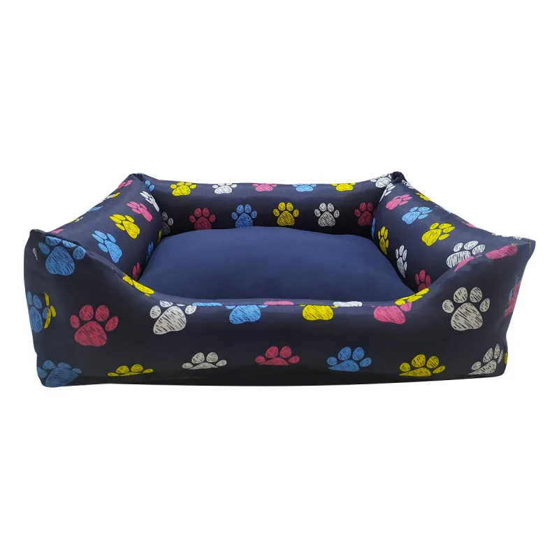 Cama para Cachorro Azul Patinhas - Caminha de Cachorro